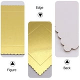 HEMOTON Golden Cake Pads for Making and Presenting Average Sized Cakes ...