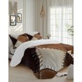 4 Piece Duvet Cover Set Full, Cowhide Leather Collage Art Soft ...