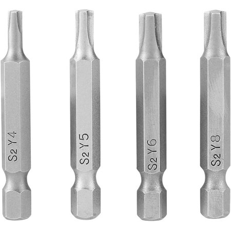 Lepai 4Pcs Hex Shaft Screwdriver Bit Set, Triangle-Shaped Y Type ...