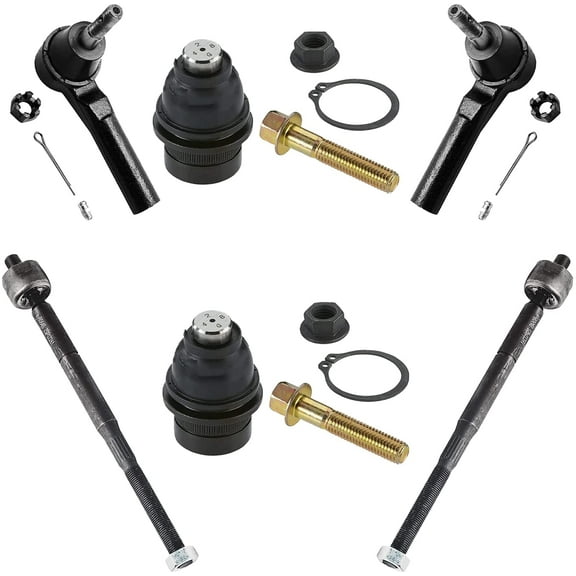 Detroit Axle - Front 6pc Tie Rods Kit for 2007-2017 Dodge Caliber Jeep ...