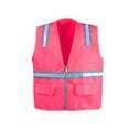 Safety Depot Pink Reflective Safety Vest with Pockets 8038-PK-XL ...