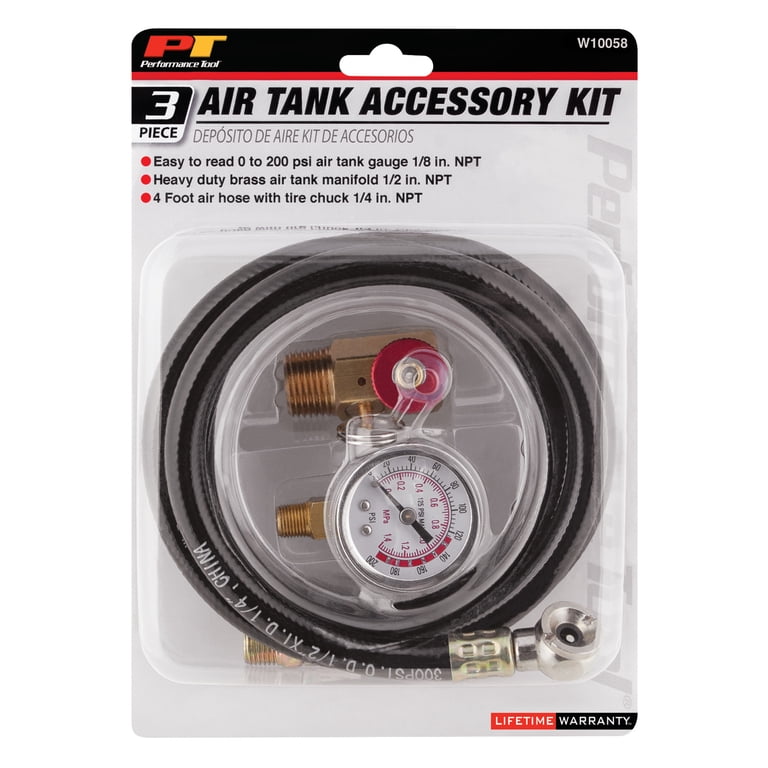 Air Tanks Portable Performance Tool Air Tank Repair Kit With Gauge (0 ...