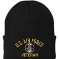 Air Force Veteran Embroidered Beanie | USAF Military Army Skull Cap ...