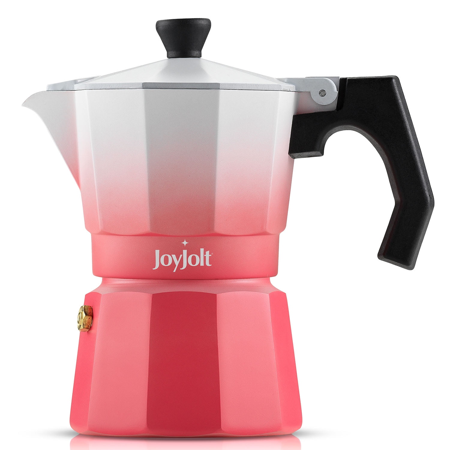 Italian Moka Pot Stovetop Aluminum Espresso Maker [3 Cup] - Ombre Pink ...