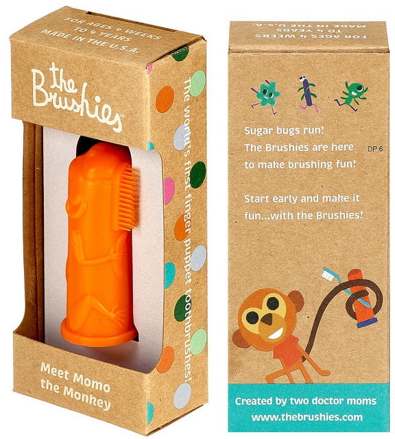 The Brushies Baby Toothbrush, Momo the Monkey - Walmart.com