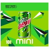 Mountain Dew Soda Mini Cans 10 ct / 7.5 fl oz - Walmart.com
