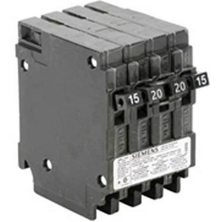 SIEMENS 15A/20A/15A QUAD PUSH-IN CIRCUIT BREAKER Q21520CTNC - Walmart.ca