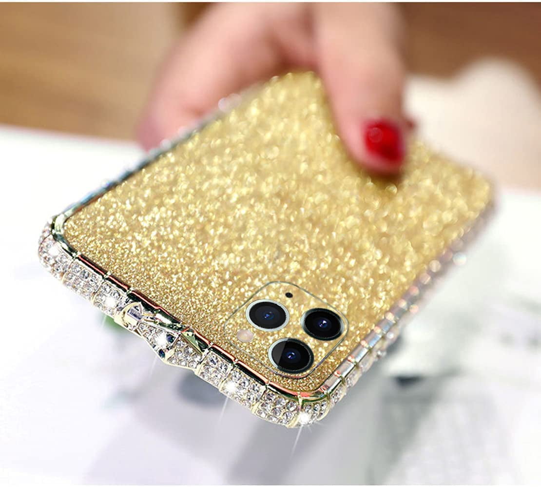 iPhone 11 Glitter Sticker Case Bling Diamond Rhinestone Crystal Metal ...