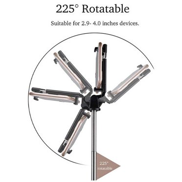 onn. Wireless Selfie Stick with Smartphone Cradle, GoPro Mount and ...