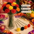 Halloween Flowers Artificial Black Fake Carnations 50 Heads 50 Stems ...