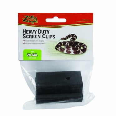 Zilla Heavy Duty Terrarium Screen Clips, Large, Black - Walmart.com