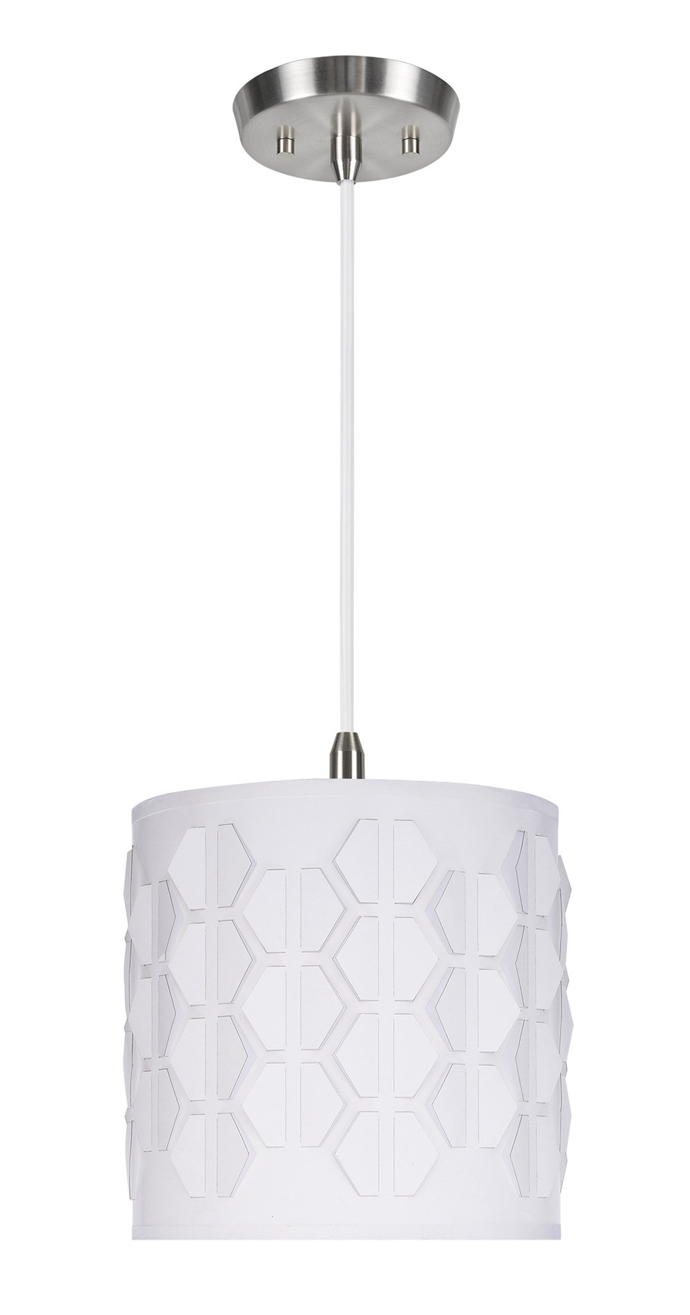 Aspen Creative 79201-11 One-Light Hanging Pendant Ceiling Light with ...