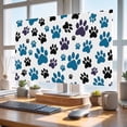 Blue Paw Print Elastic Indoor TV Cover 85" Dust Protector,Stretch ...