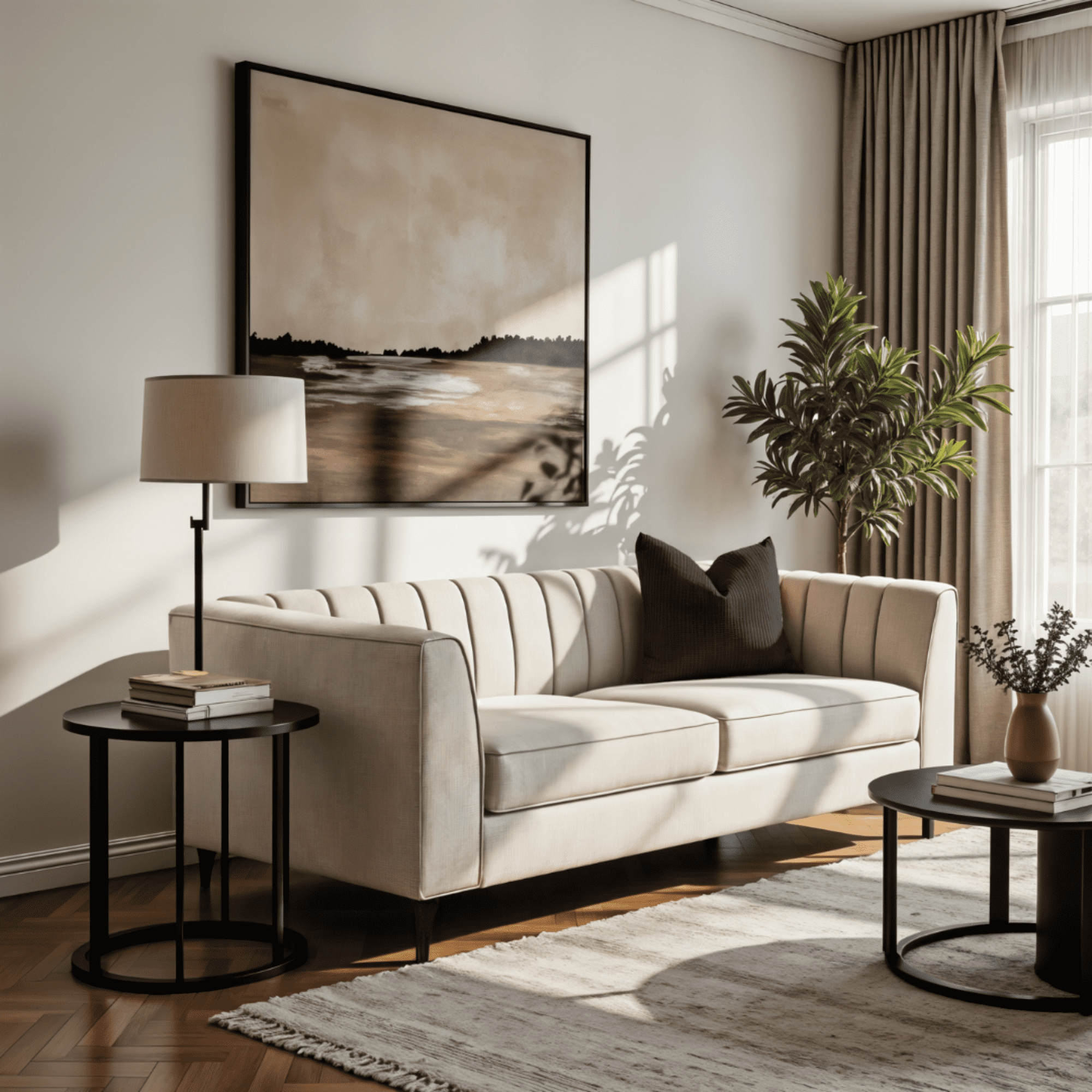 Click here for Aykah Enigma 55 Sofa  Modern Upholstered Comfortab... prices