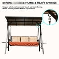 3 Person Patio Swing With Adjustable Canopy: Protection, Construction ...