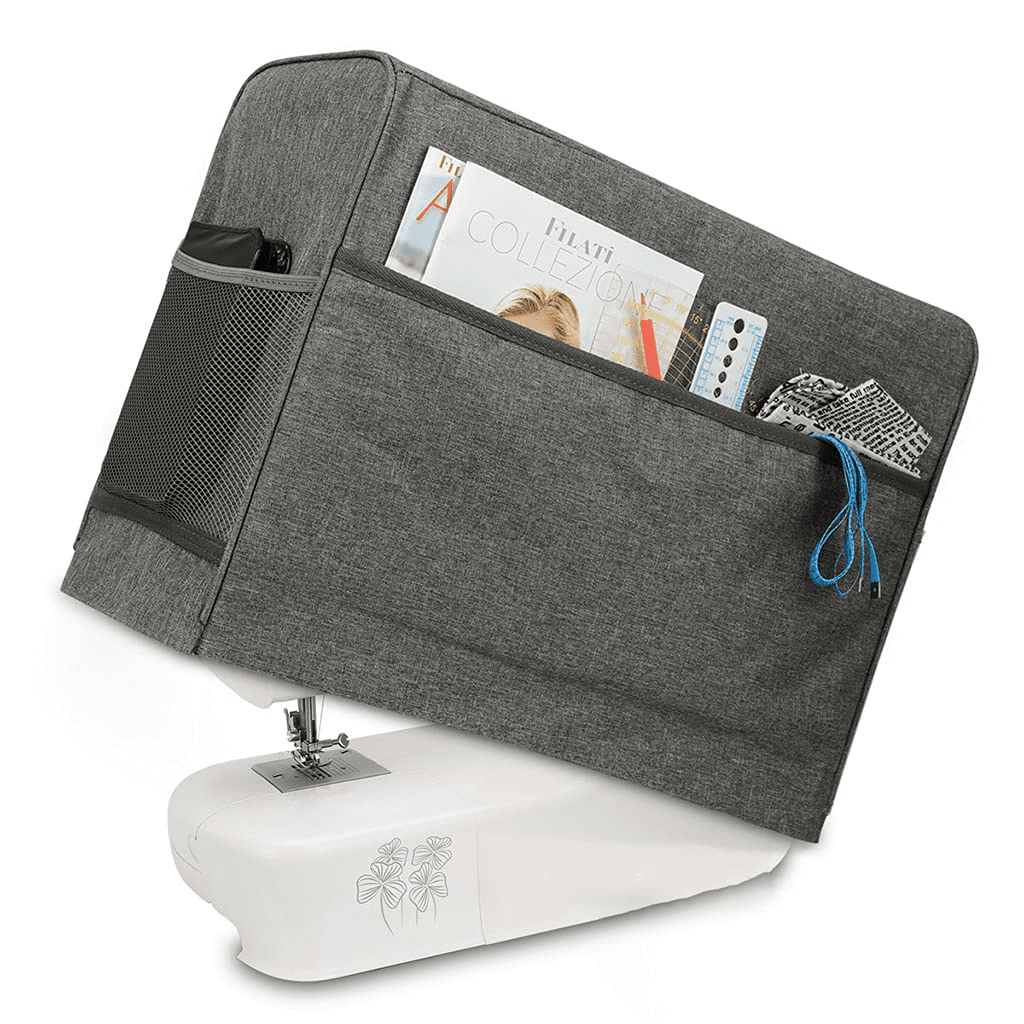 Sewing Machine Dust Cover with Storage Pockets, Compatible with Most ...