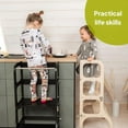 Ette Tete STEP'n'SIT® • Montessori Helper Tower - Table • Convertible ...