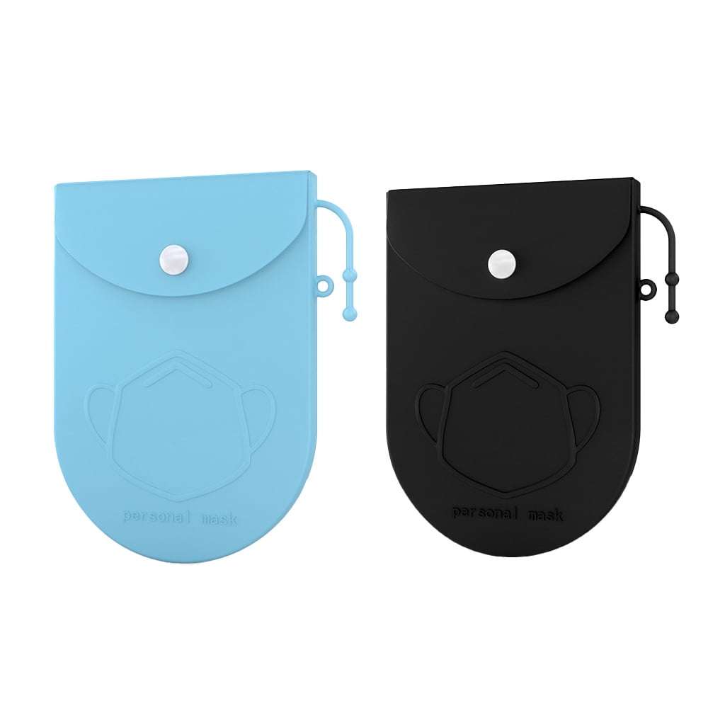 Face Covering Storage Box Silicone Storage Case for Face Covering ...