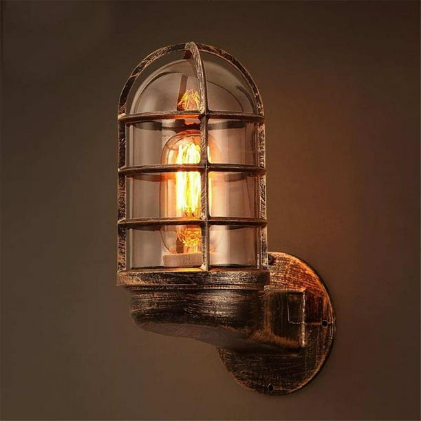 Vintage Wall Light Cage Guard Sconce Loft Lights Unique Wall Lamps ...