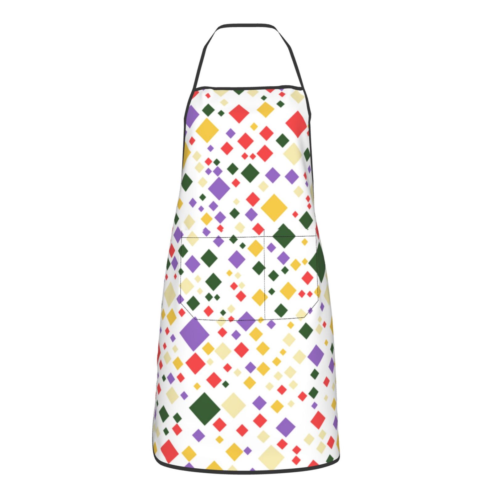 ZNDUO Colorful Texture Pattern Apron, Adjustable Bib Soft Chef Aprons ...