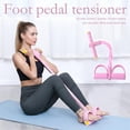 6-Tube Pedal Resistance Band for Sit-Ups & Core Training, Adjustable ...
