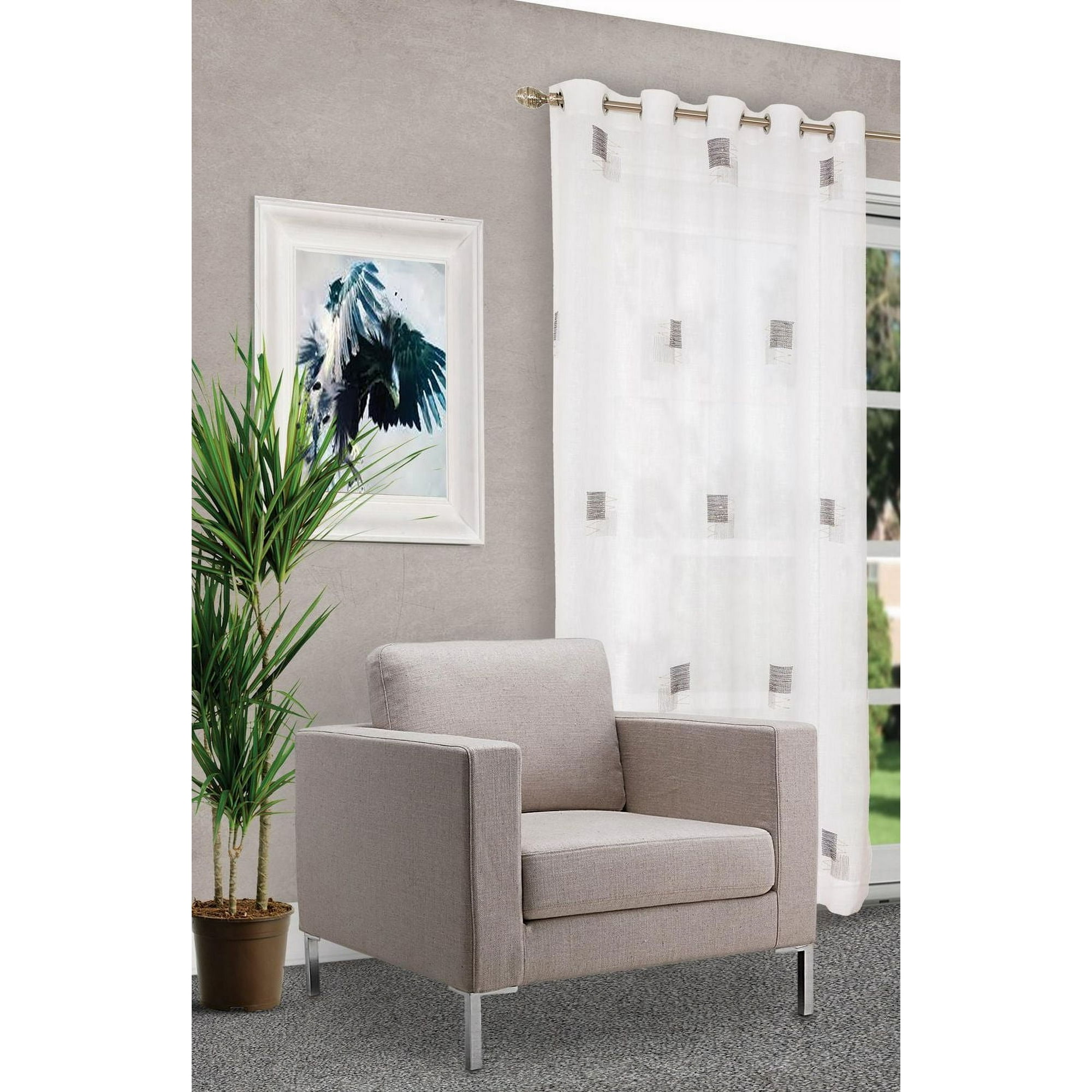 Click here for Gouchee Home Designer Wide Grommet Semi-Sheer  Set... prices