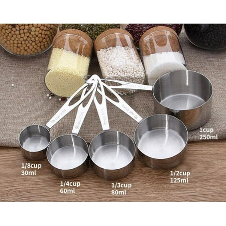 Livesture Measuring spoon measuring spoon measuring set Silver ...