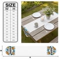 Blue Delicacy Table Runner Linen Burlap Table Runner 90 Inches Long ...