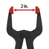 Hyper Tough 2-inch Light Duty Spring Clamp Resin Single Hand Operation ...
