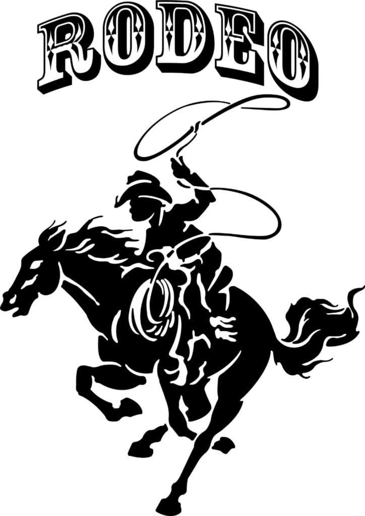 Custom Decals Rodeo Kids Boys Bed Room 12 X 24 Inches - Walmart.com