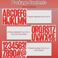3 Inch Vinyl Large Letter Number Sticker, 188 Pieces, Red | Self ...