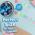 30x Blue Fantasy World Cupcake Toppers – Edible Happy Birthday Décor ...