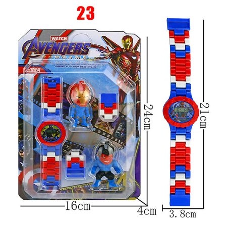 Super Hero Building Block Watch Ninjagoes Frozen Princess Spiderman ...