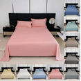 Bedding Flat Sheet - Soft Brushed Microfiber Fabric - Shrinkage & Fade ...