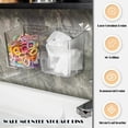 4-piece wall-mounted storage rack and storage - transparent acrylic ...