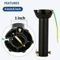 MOMOJIA Universal Fan Extension Rod Metal Downrod For Ceiling Fan ...