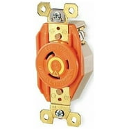 Hubbell Insulgrip Twist-Lock Generator Flanged Inlet, 3 Pole 4 Wire, 30 ...