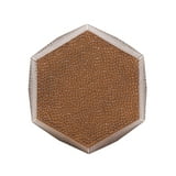 Noble House Minkler Geometric Side Table - Hammered Metal - Walmart.com