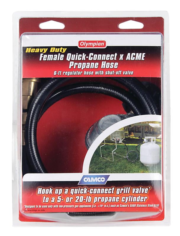 Camco Female Quick-Connect x ACME 6' Propane Hose - Walmart.com
