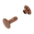 Double Cap Rivet, Antique Copper, Solid Brass-LL (100 sets per bag ...