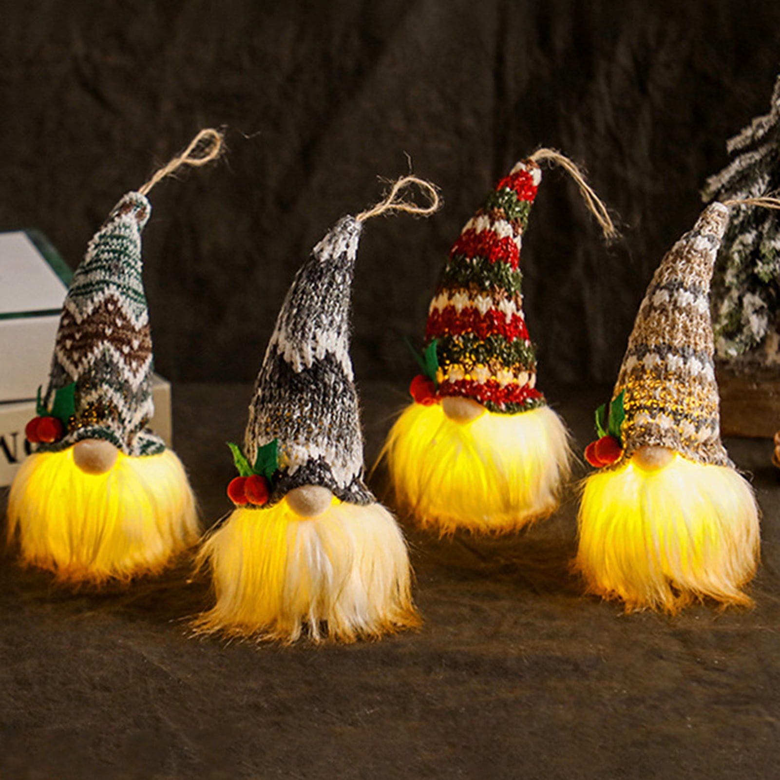 Walbest 1 Piece 10.6" Faceless LED Light Glowing Doll Pendant Exquisite ...