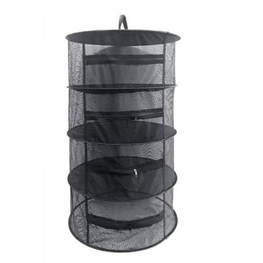 Fish Mesh Hanging Drying Net Food Dehydrator Durable Folding 4 Layer ...