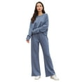Womens Two Piece Lounge Set Outfits Loungewear Long Sleeve Crop Top