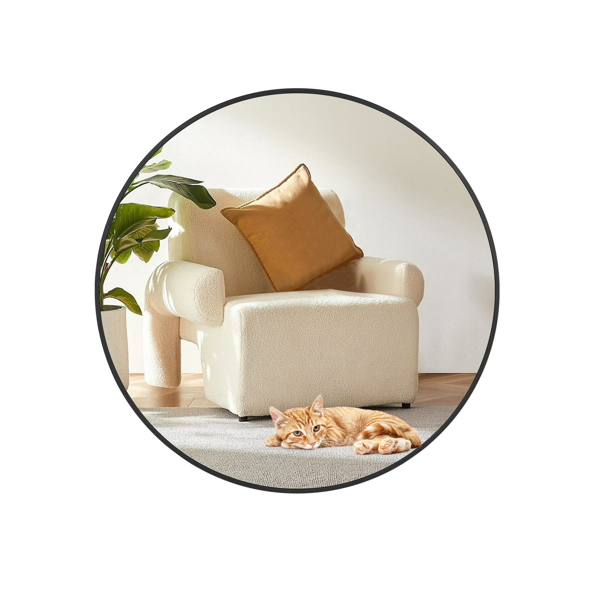 Click here for Towallmark 2025 New 20mm Extra Thick Round Mirror... prices