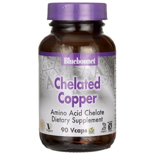 Bluebonnet Albion Chelated Copper 3 Mg, 90 Ct - Walmart.com - Walmart.com