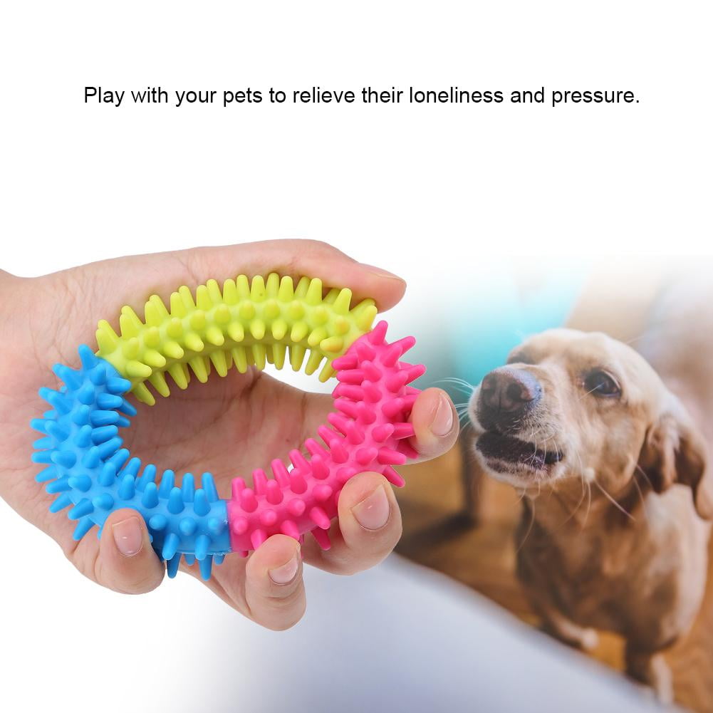 Herwey Cute Ring Shape Chew Toys Teeth Cleaning Toys for Pets Dogs ...