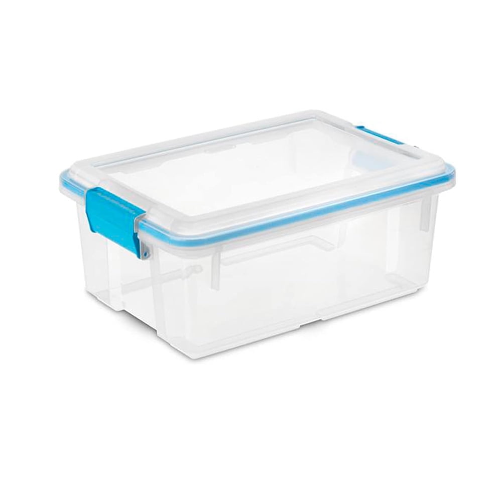 Paquete de 6 contenedores de almacenamiento transparentes apilables de ...