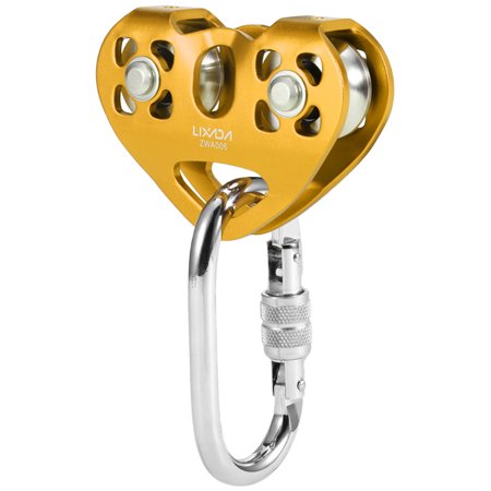 30kN Cable Trolley Pulley Dual Pulley with 25kN Srew Locking Carainber ...