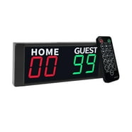 Portable Electronic Scoreboard with LED Display and Remote Control for ...