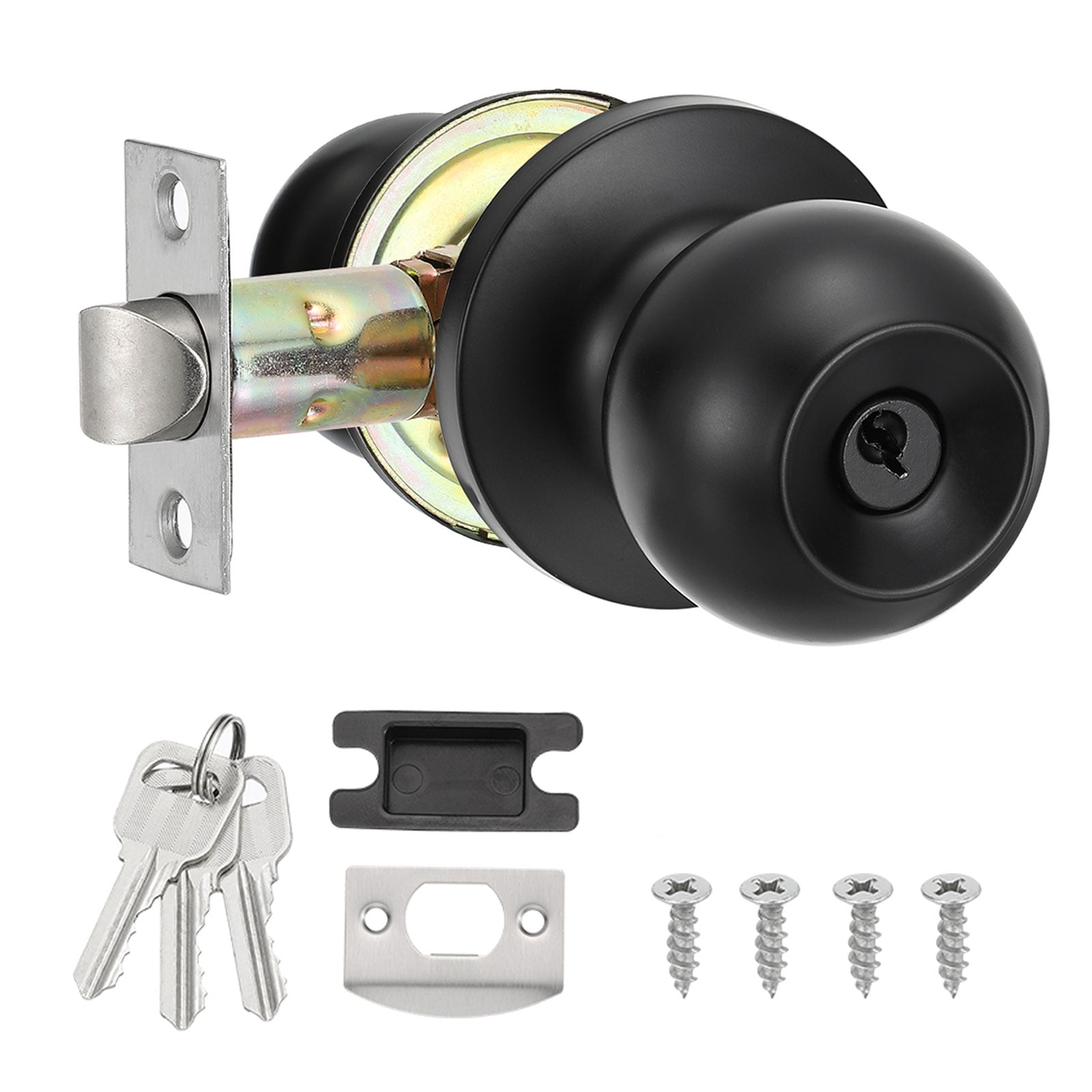 Click here for Unique Bargains Privacy Doorknob  Matte Black Door... prices